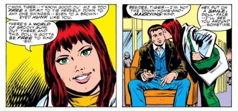 Spider Man and Mary Jane Watson